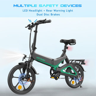 HITWAY BK2 Folding Ebike 16 inches mini ebike for adult and teenager ...