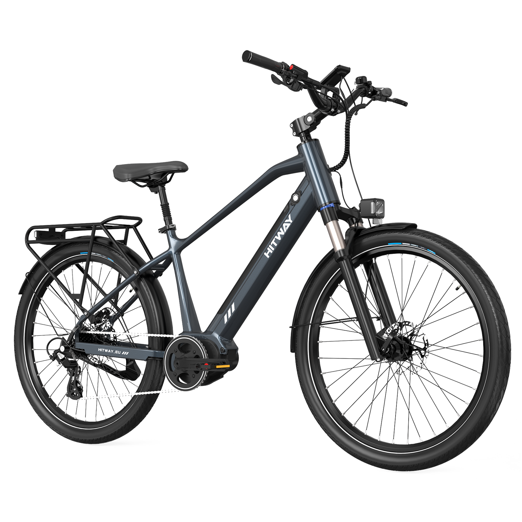 HITWAY BK33 Mid-Drive Electric Bike – Step-Over Frame, Powerful 80Nm ...