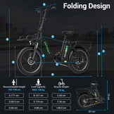 BK6S L1 Folding Electric Bike 36V 15.6Ah 70-150km City Ebike | HITWAY ...